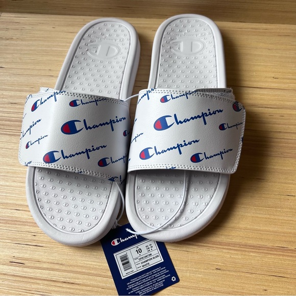 Champion | Shoes | Nwt Champion Adjustable Unisex Slides Slippers In ...